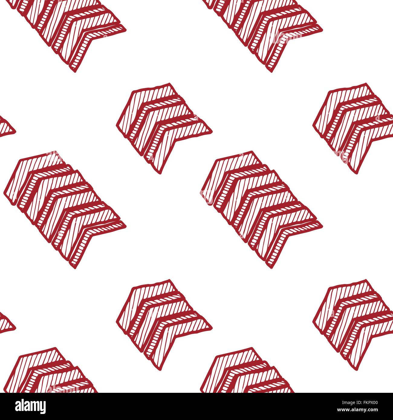 Vector seamless texture of hand-drawn arrows or chevrons Stock Vector ...