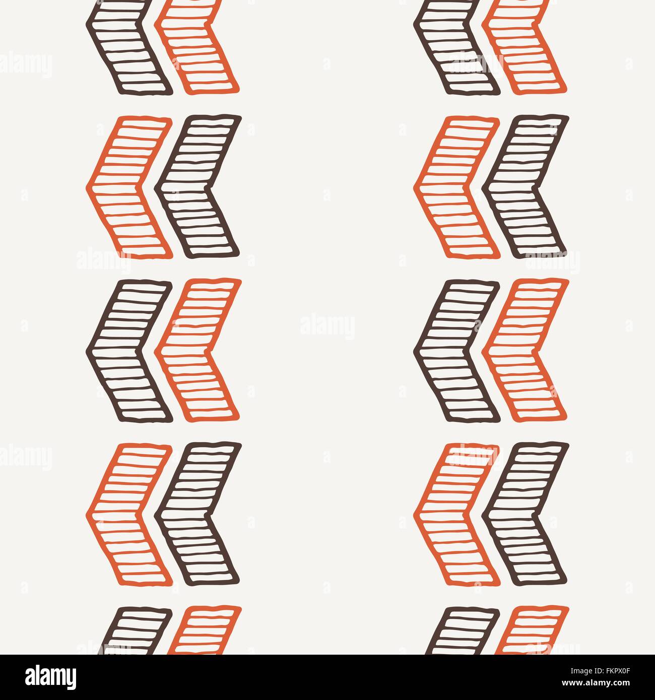 Vector seamless texture of hand-drawn arrows or chevrons Stock Vector ...