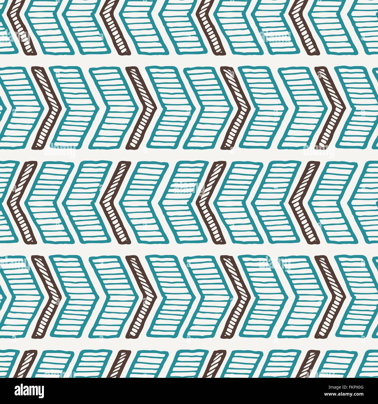 Vector seamless texture of hand-drawn arrows or chevrons Stock Vector ...