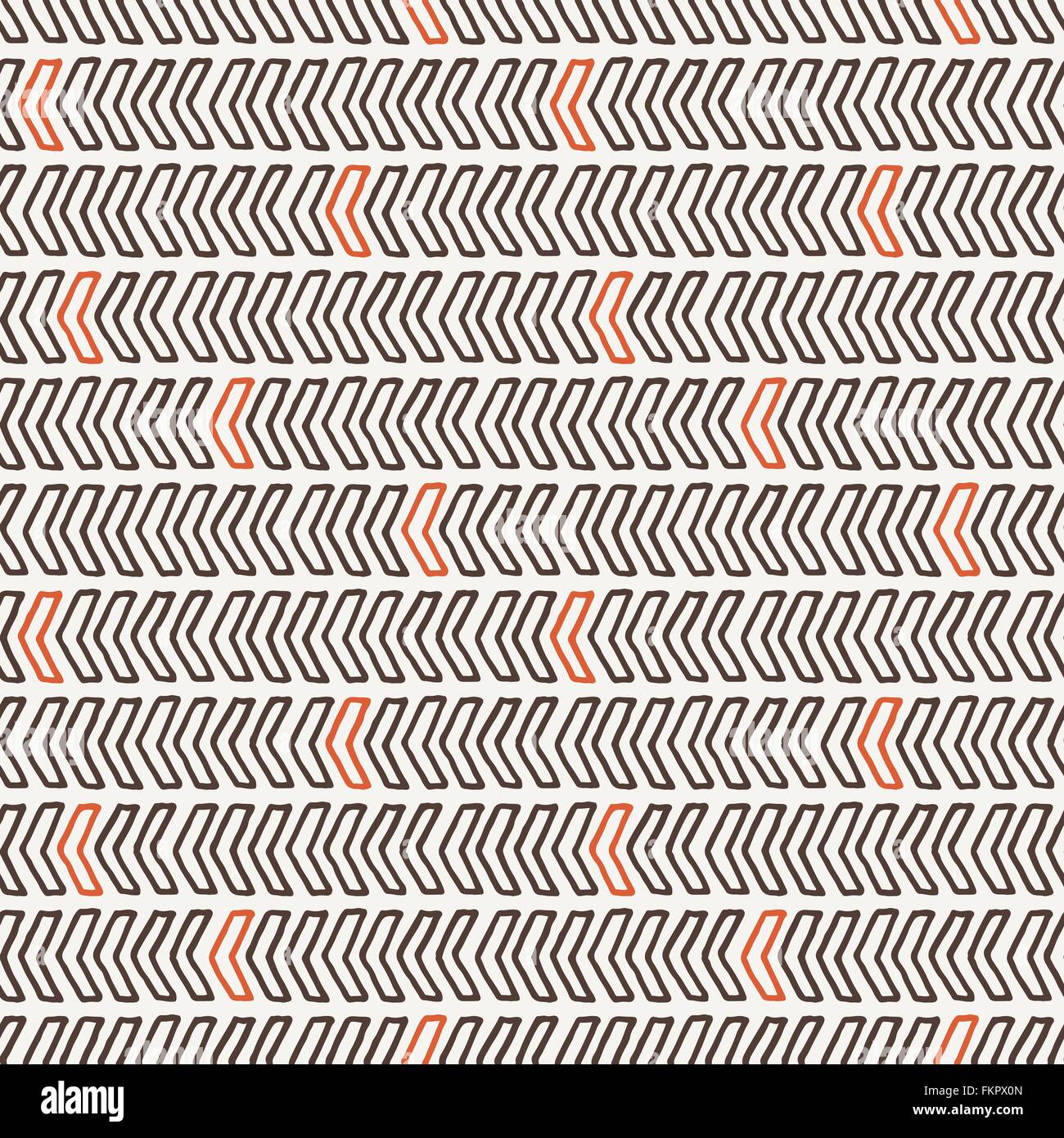 Vector seamless texture of hand-drawn arrows or chevrons Stock Vector ...