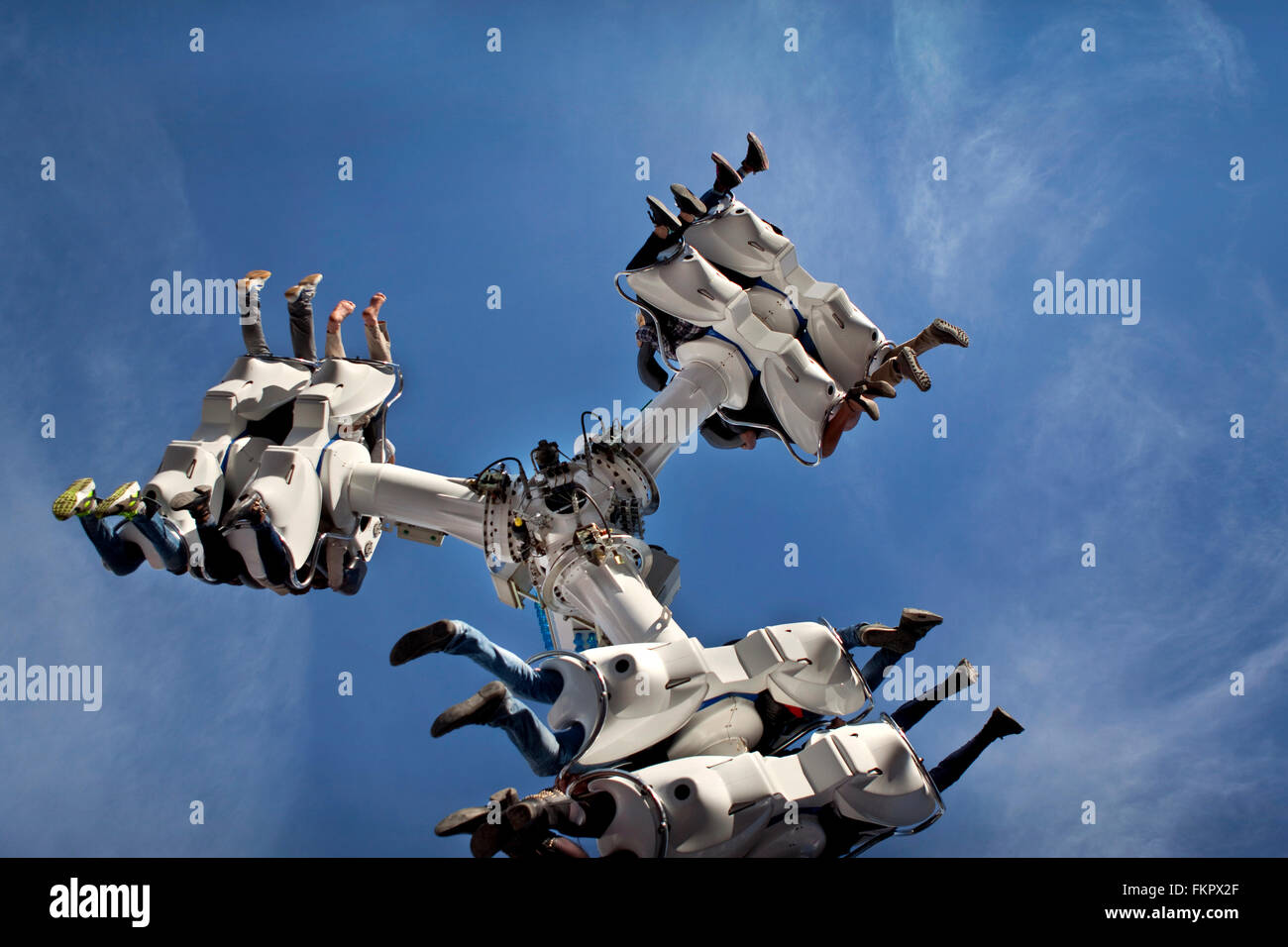 Fairground ride in funfair with sky hi-res stock photography and images ...