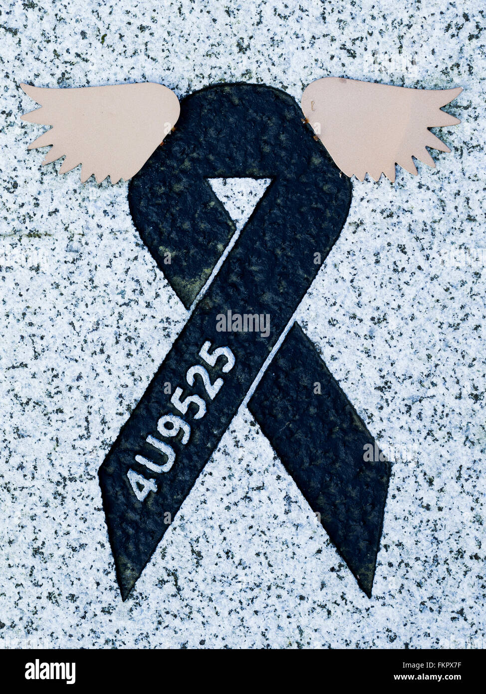 Black Ribbon With Angel