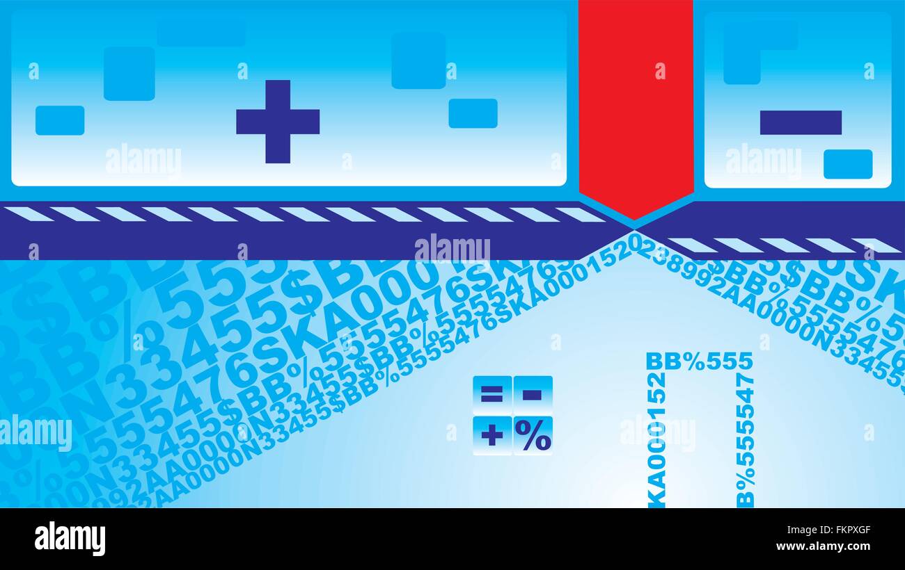 Abstract accounting house.Big plus and minus Stock Vector Image & Art ...