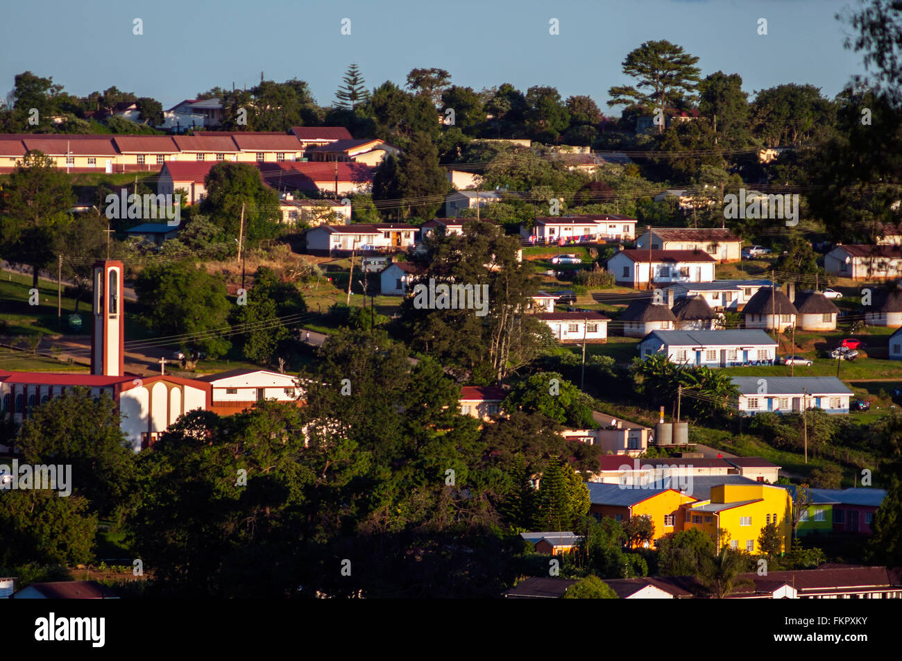 Hillside suburds looking east, Mbabane, Swaziland Stock Photo - Alamy