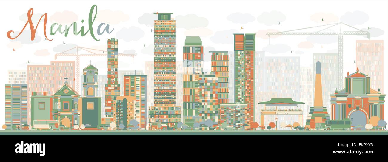 Manila symbol skyline hi-res stock photography and images - Alamy