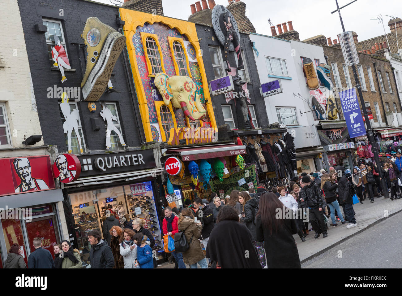 Colourful Camden High Street Stock Photo - Alamy