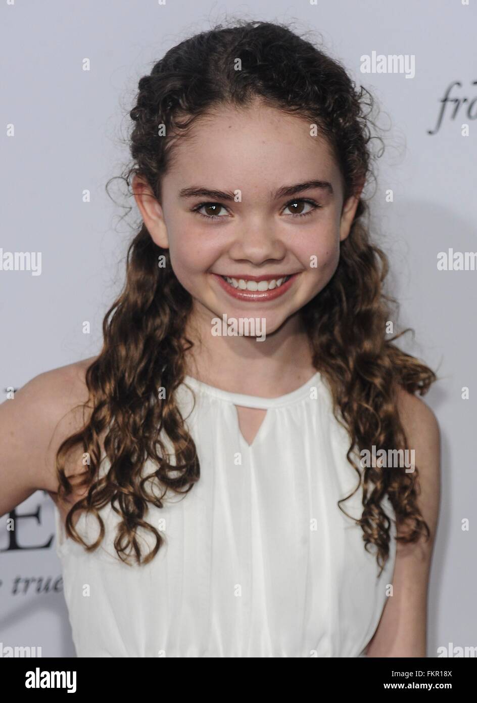 Los Angeles, CA, USA. 9th Mar, 2016. Hannah Alligood at arrivals for ...