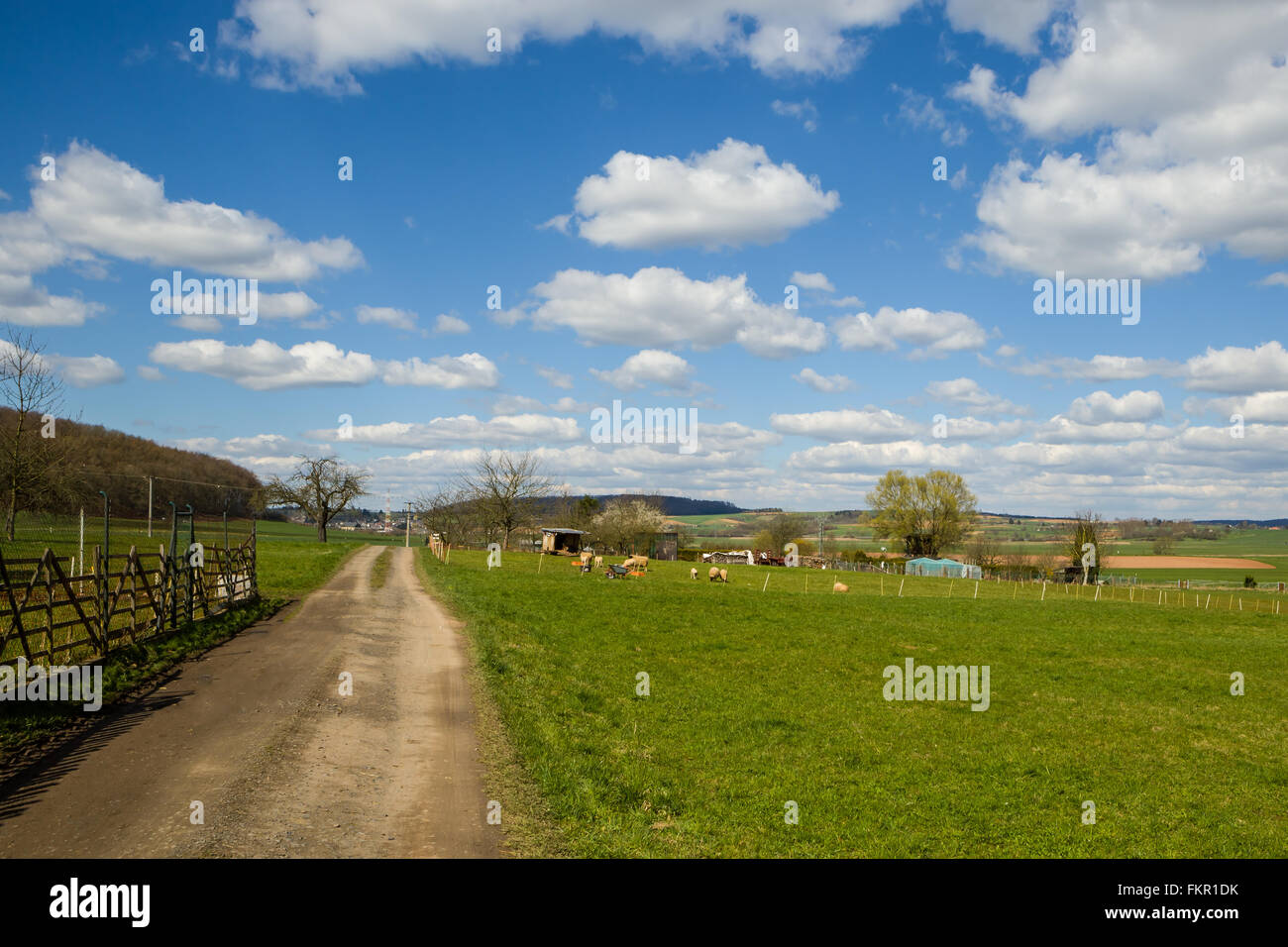dirt road farm land Stock Photo - Alamy