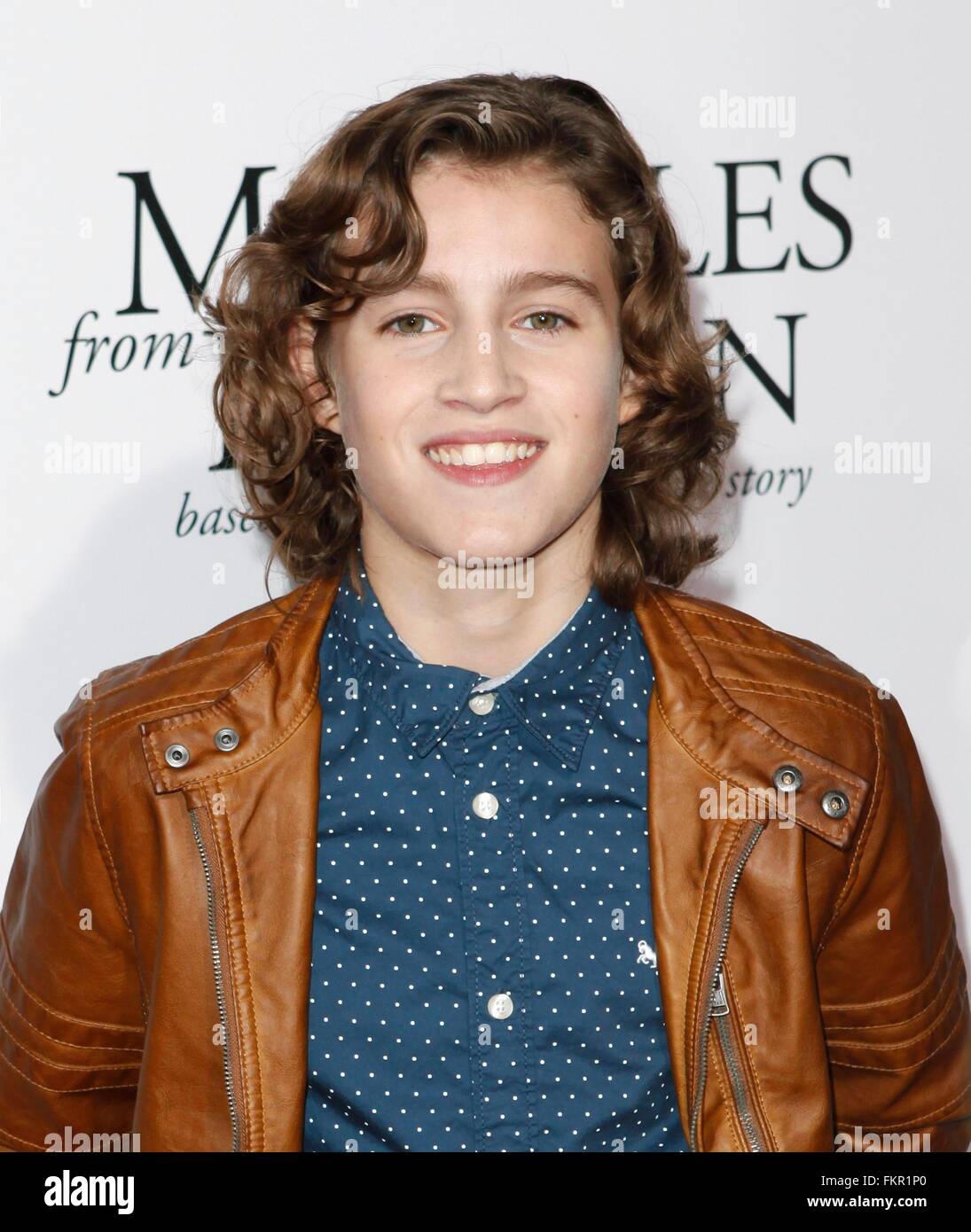 Los Angeles, CA, USA. 9th Mar, 2016. Brandon Spink at arrivals for ...