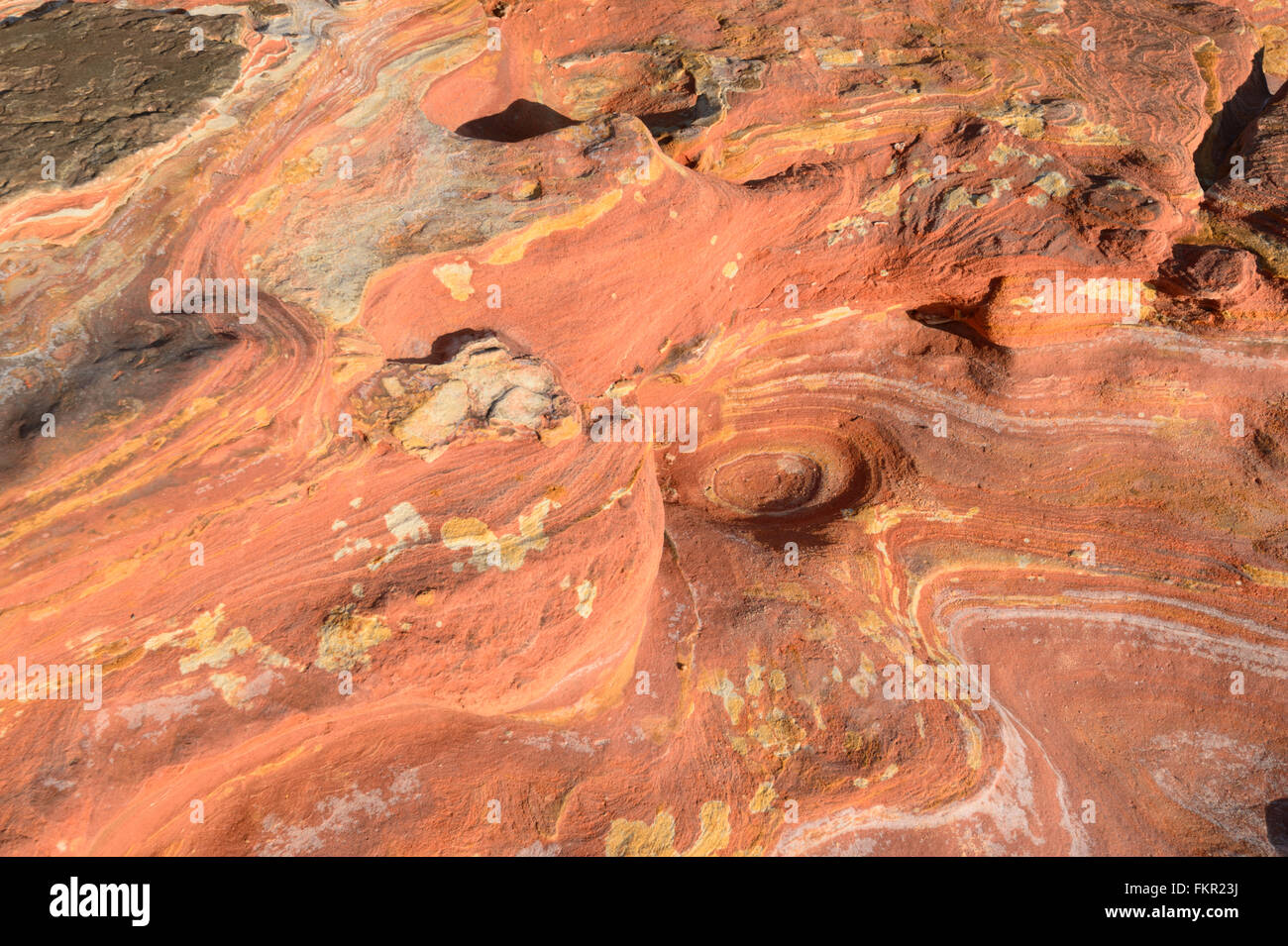 Detail of Red Pindan Rock Formation, Reddell Beach, Gantheaume Point ...