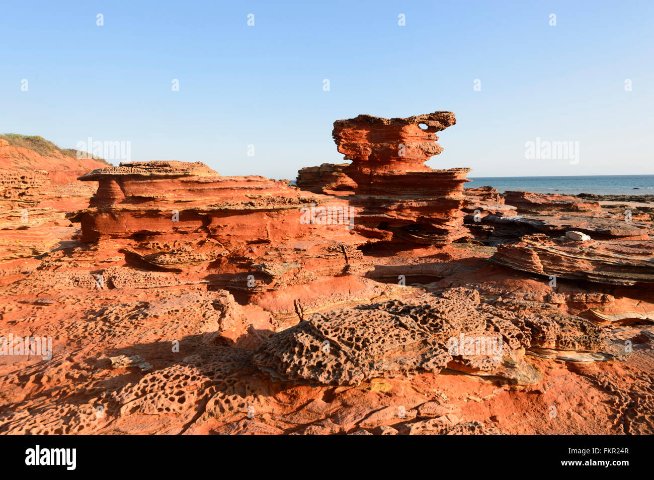 Detail of Red Pindan Rock Formation, Reddell Beach, Gantheaume Point ...