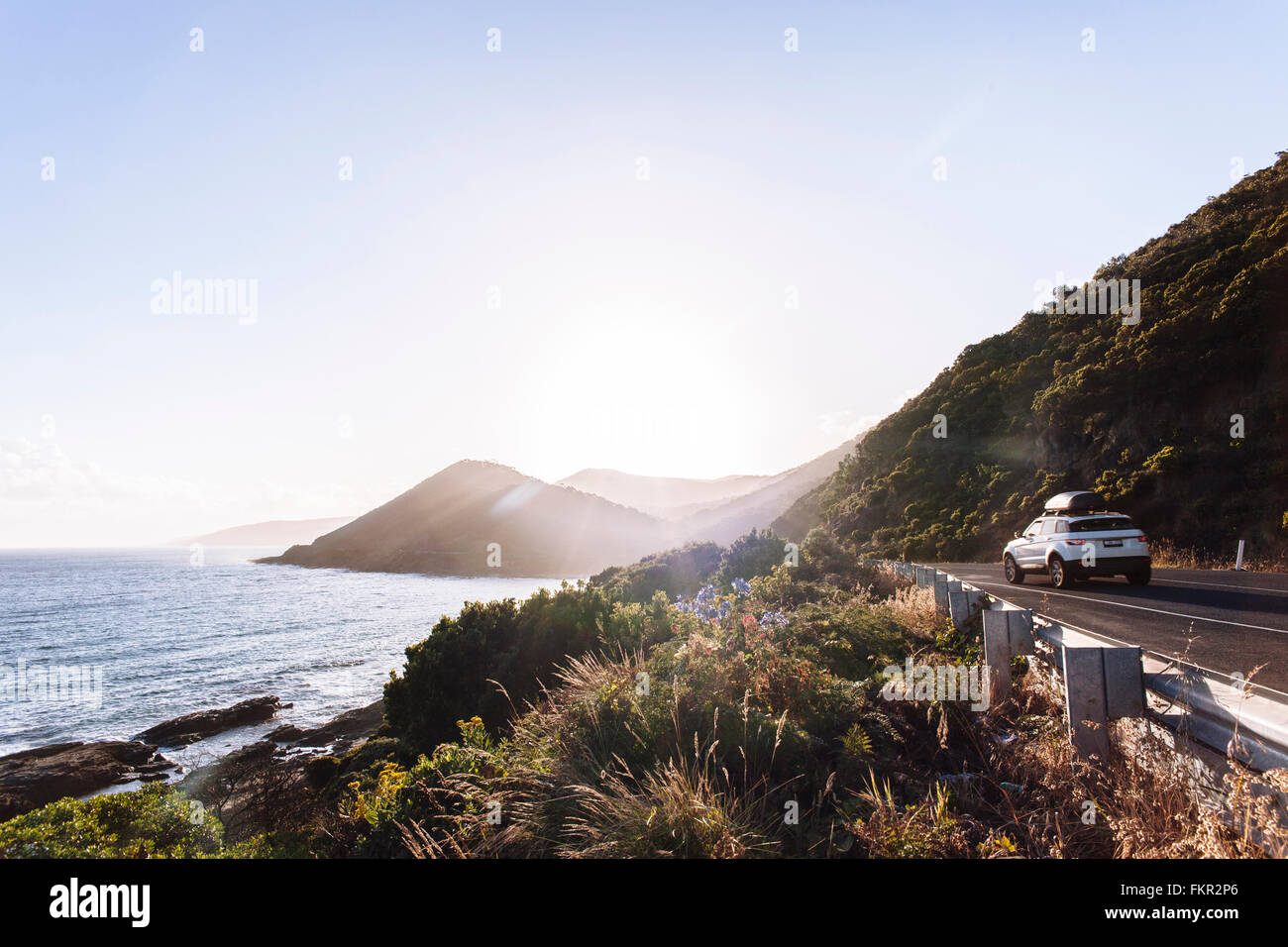 Automobile road sea on hi-res stock photography and images - Alamy