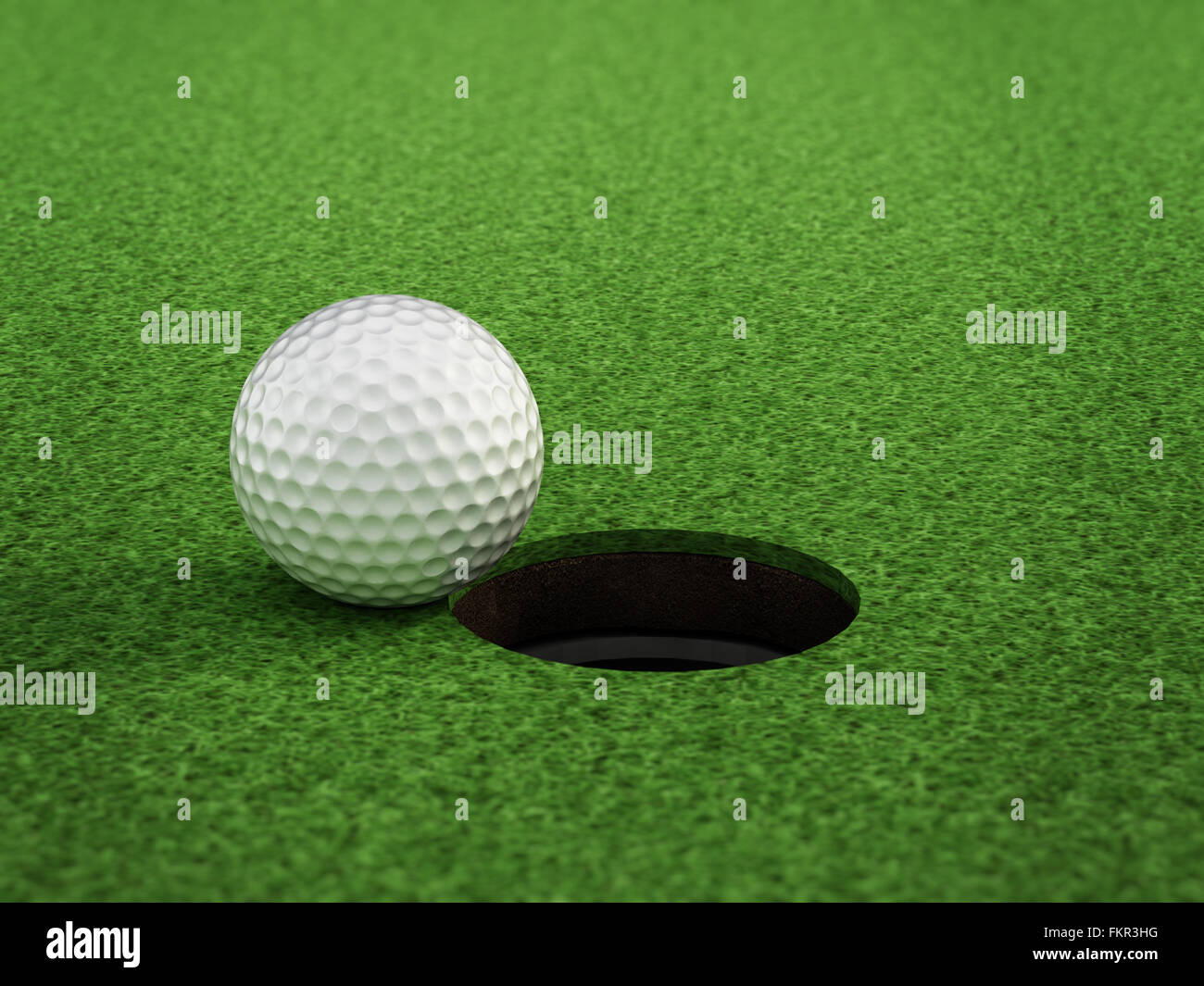 Golf field hole ball hi-res stock photography and images - Alamy