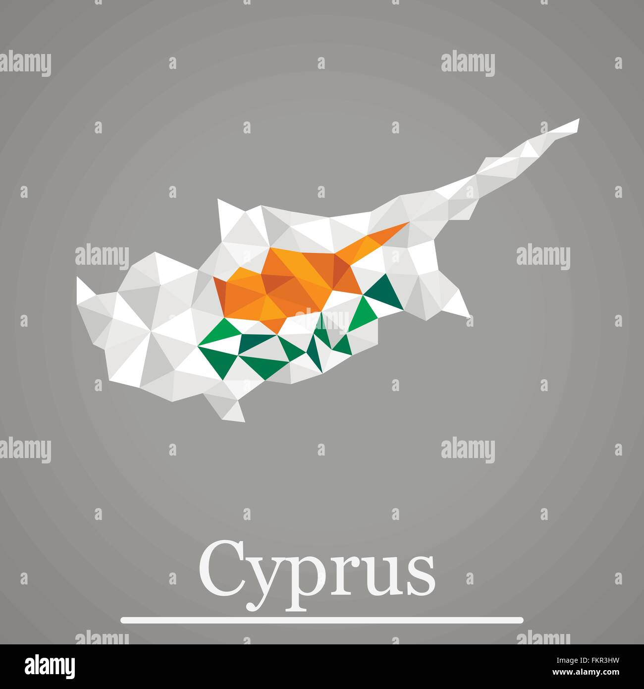 Map of cyprus Stock Vector Images - Alamy