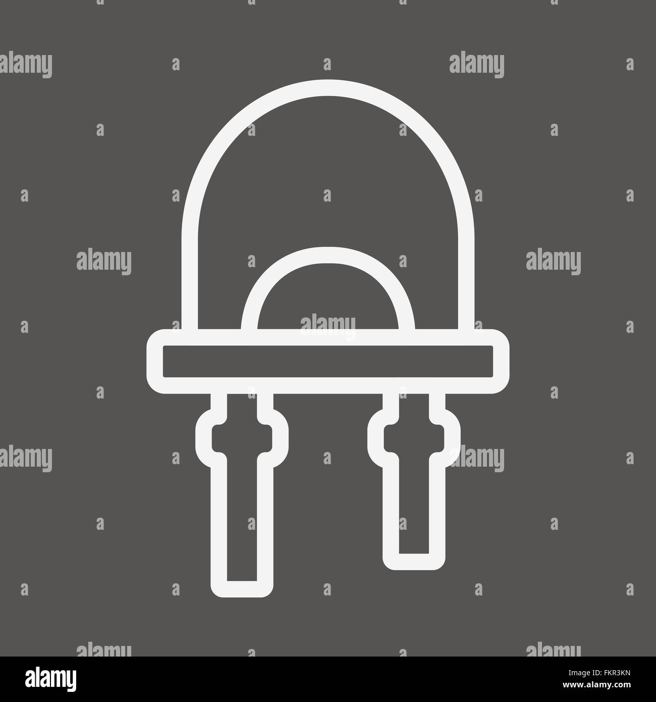 small light-emitting diode icon flat Stock Vector Image & Art - Alamy