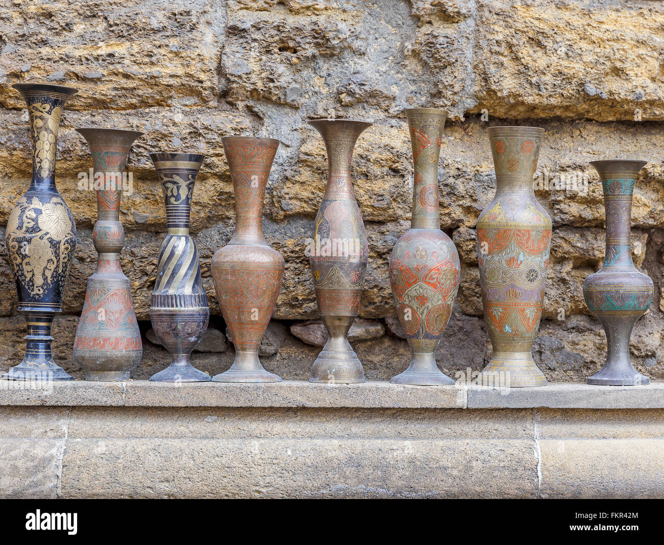 Ancient jugs sold in Baku on the street.Azerbaijan Stock Photo - Alamy