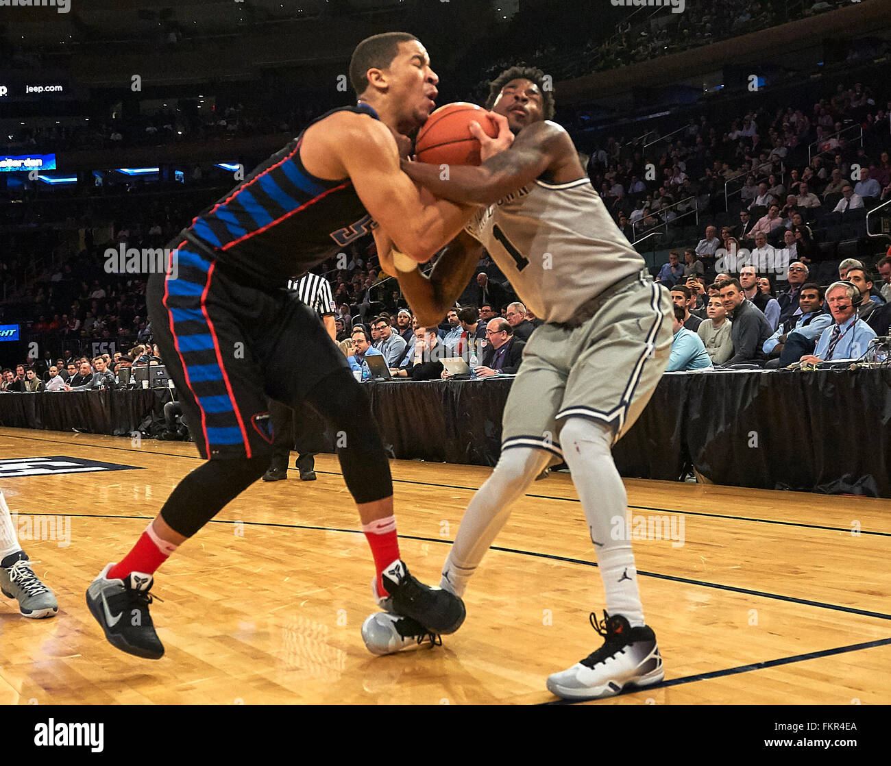 Piscataway, New Jersey, USA. 10th Mar, 2016. DePaul's guard Billy ...