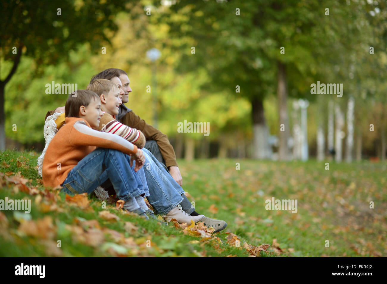 beautiful happy family Stock Photo - Alamy