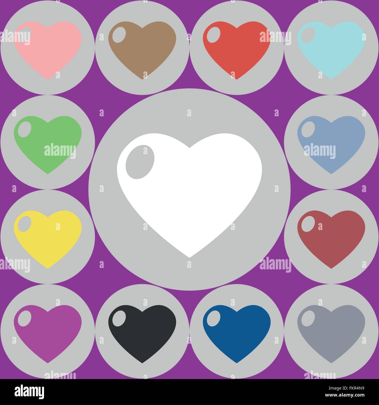vector icons of heart Stock Vector Image & Art - Alamy
