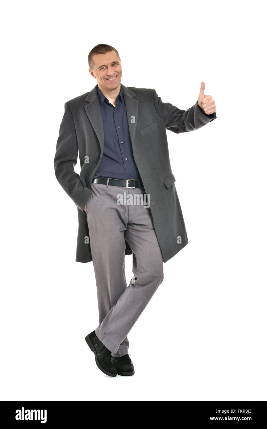 man with thumbs up Stock Photo - Alamy