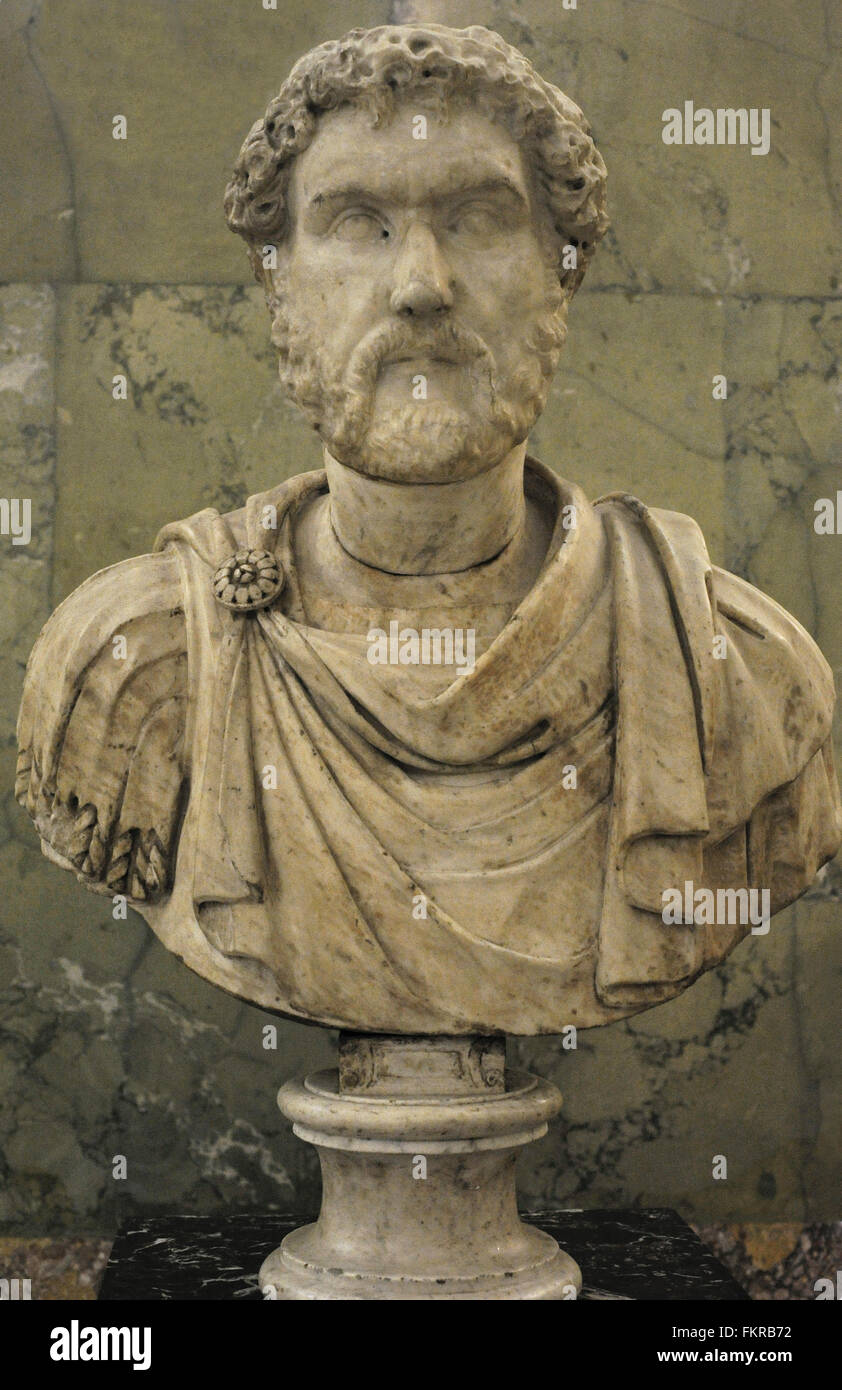 Antoninus Pius (86 AD-161 AD) known as Antoninus. Roman emperor form ...