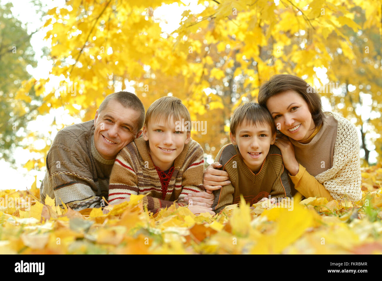 beautiful happy family Stock Photo - Alamy