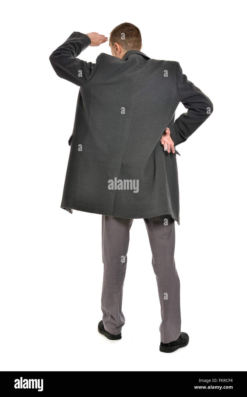 Man in coat Stock Photo - Alamy