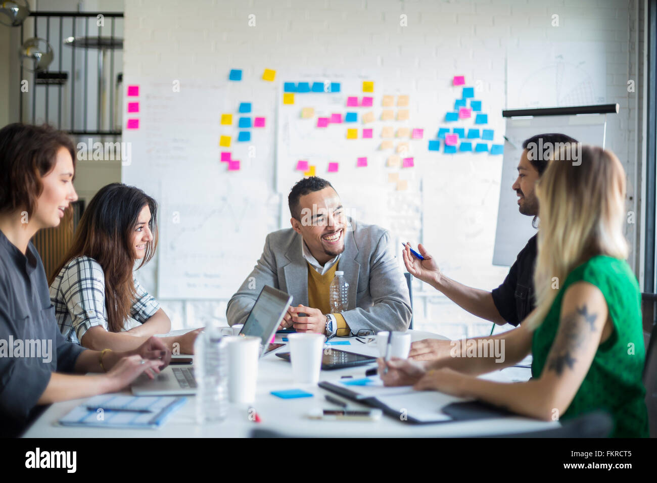 Meeting table water bottle hi-res stock photography and images - Alamy