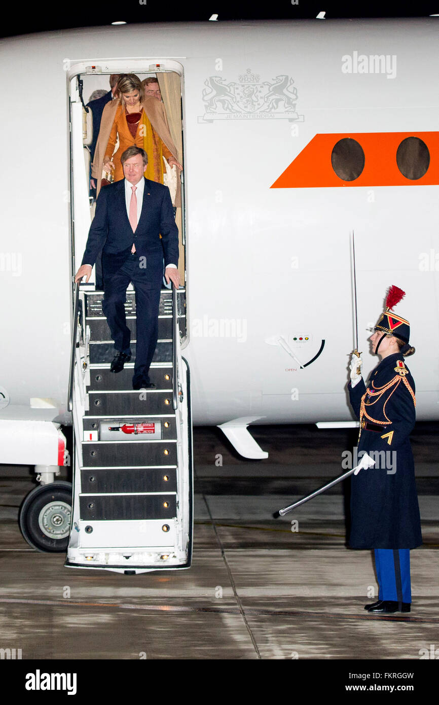 Paris, France. 9th Mar, 2016. King Willem-Alexander and Queen Maxima of ...