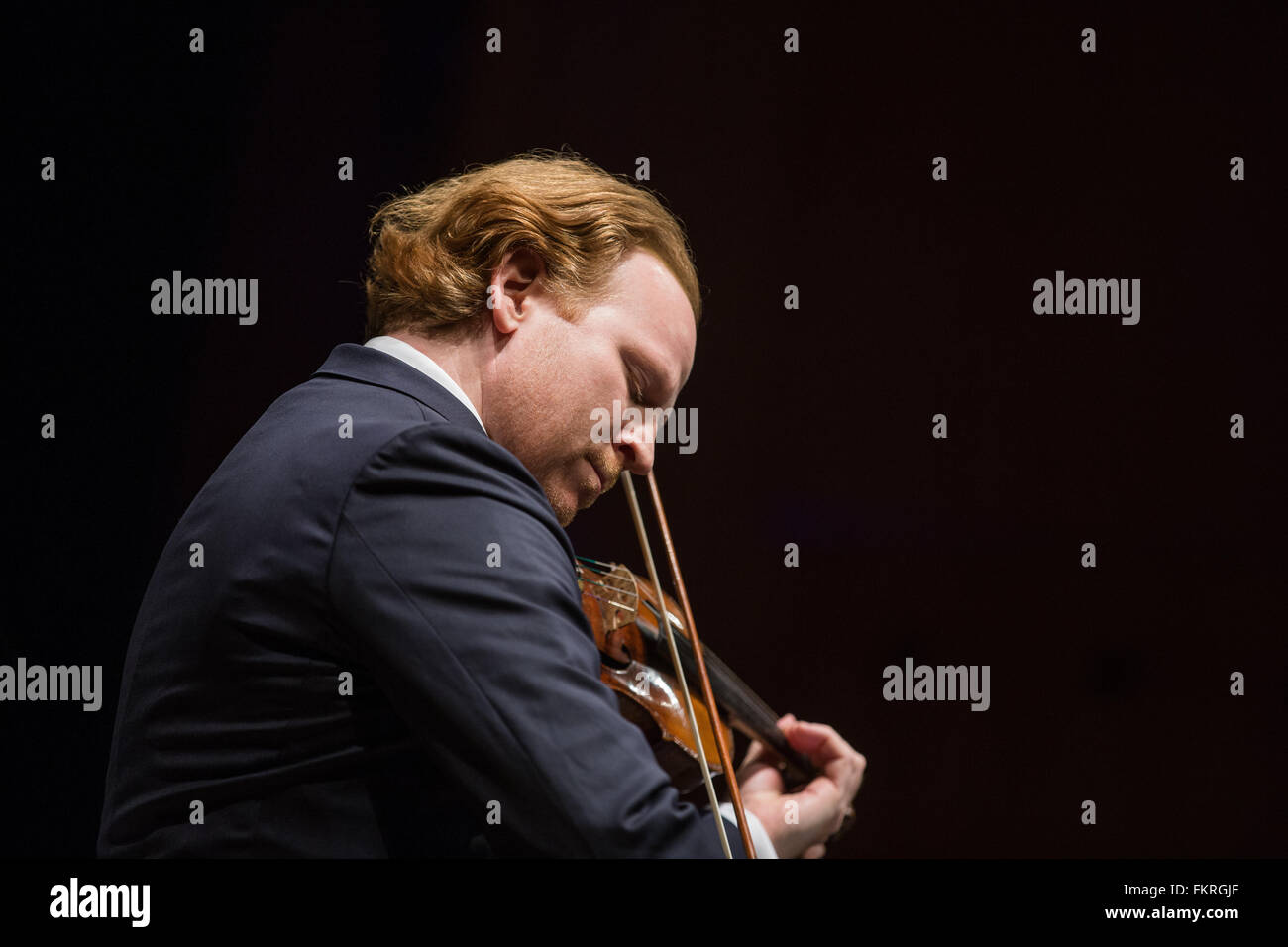 Cologne, Germany. 9th Mar, 2016. British-South African violinist Daniel ...