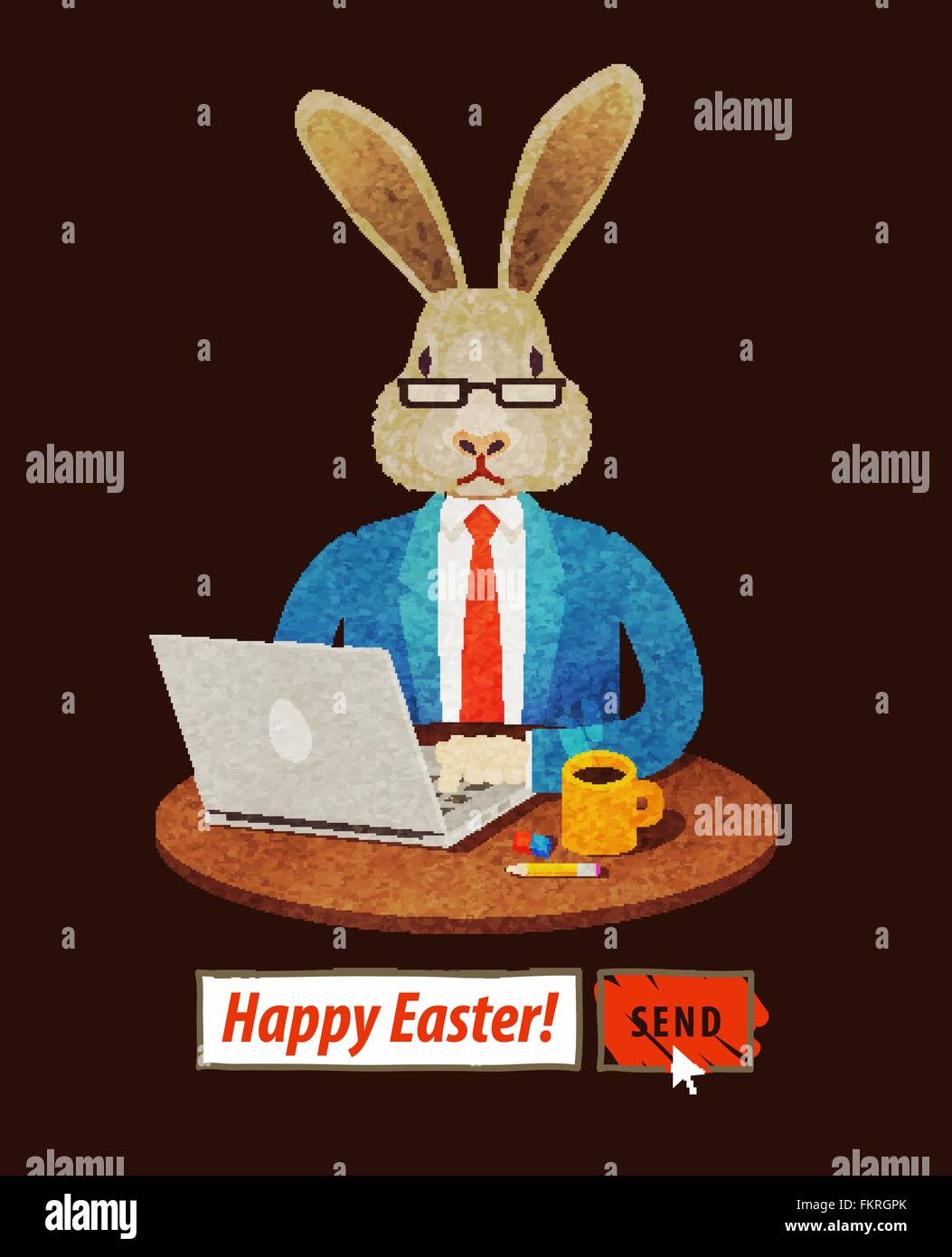 Easter Bunny. vector illustration Stock Vector Image & Art - Alamy