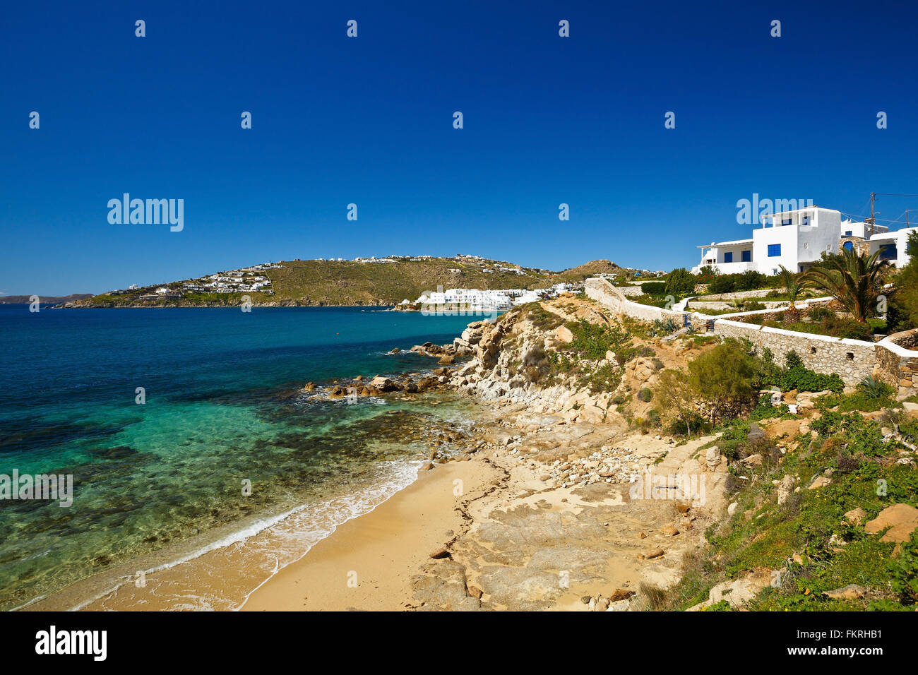Platis gialos beach mykonos hi-res stock photography and images - Alamy