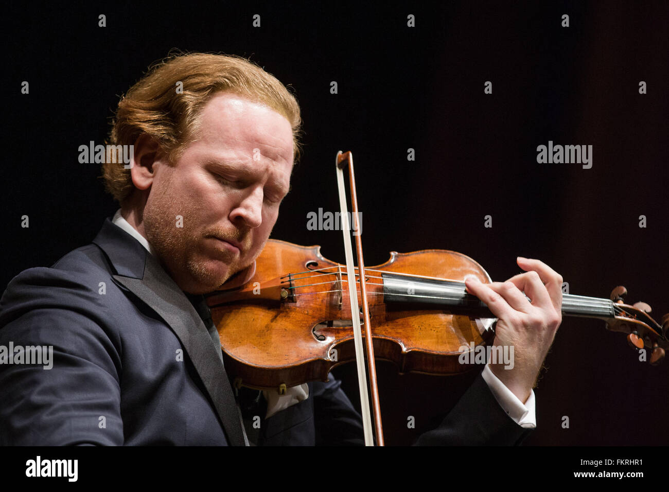 Cologne, Germany. 9th Mar, 2016. British-South African violinist Daniel ...