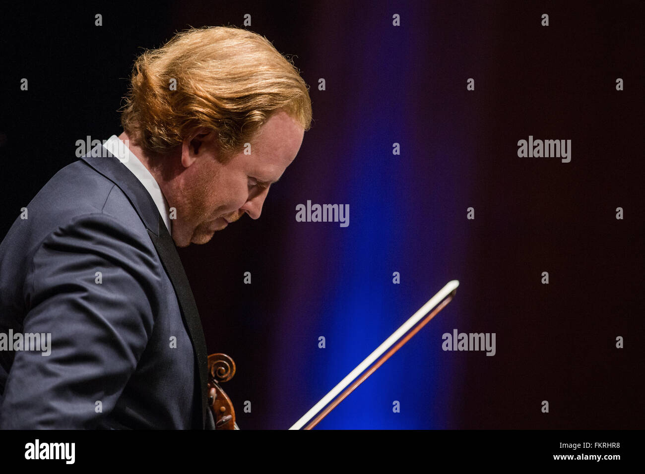 Cologne, Germany. 9th Mar, 2016. British-South African violinist Daniel ...