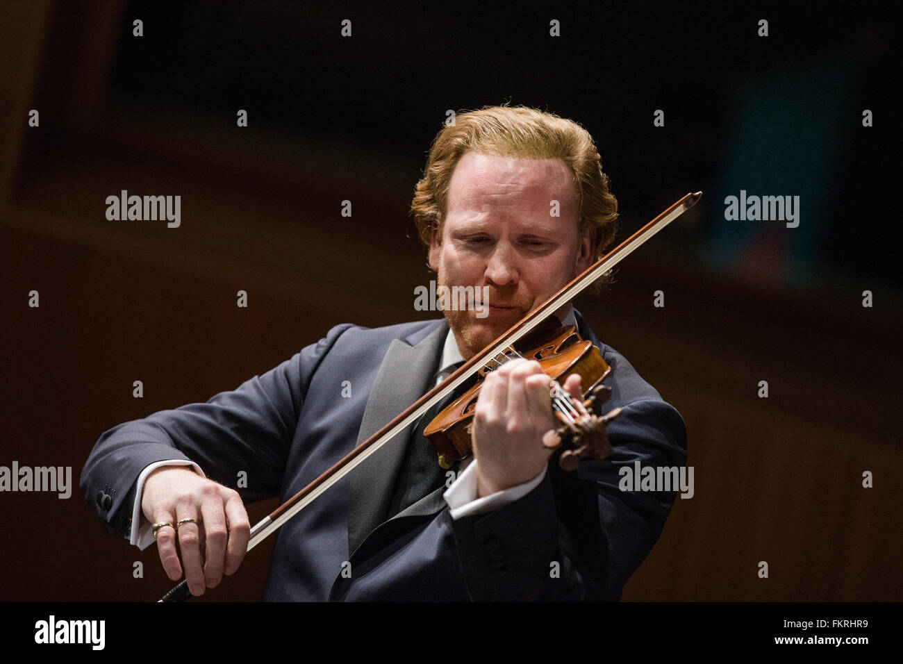 Cologne, Germany. 9th Mar, 2016. British-South African violinist Daniel ...