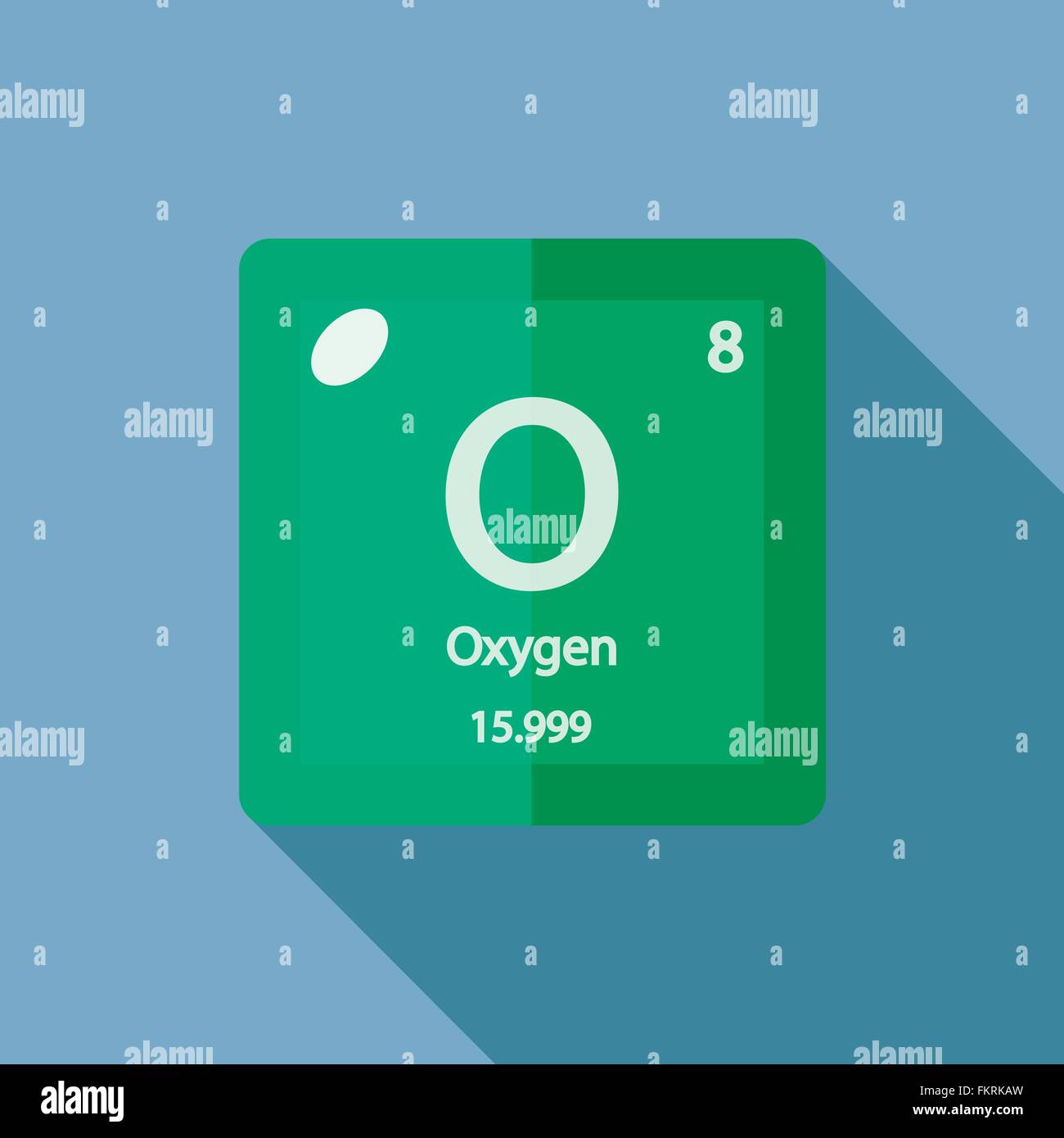 Chemical element Oxygen Flat Stock Vector Image & Art - Alamy