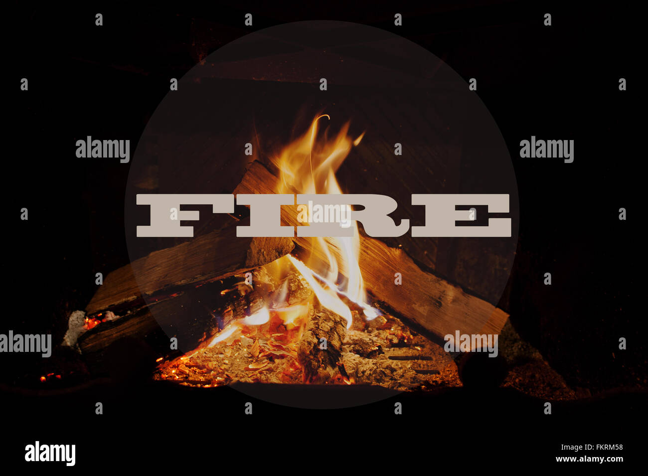 Background warm fire in the fireplace home Stock Photo - Alamy