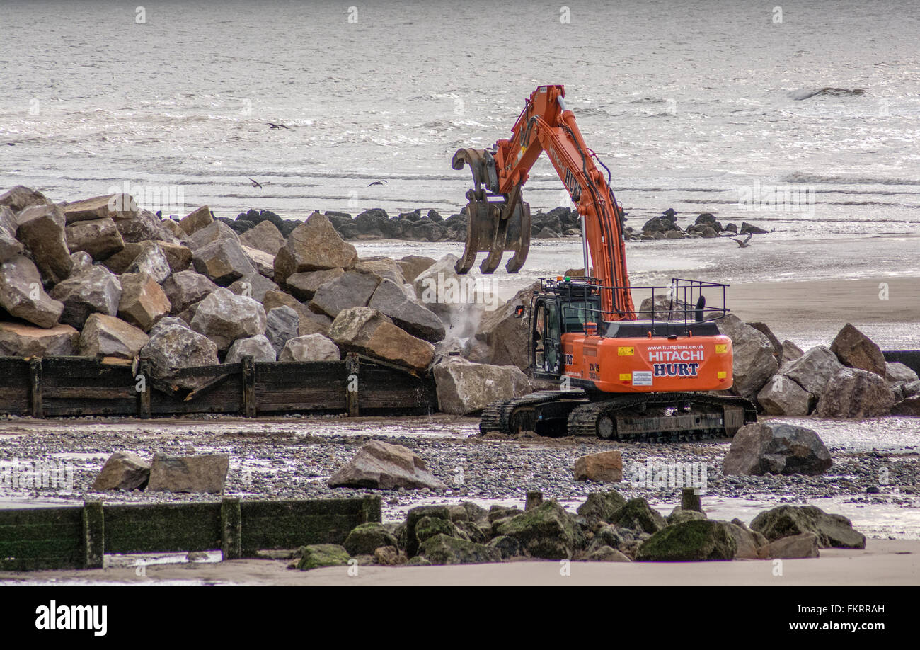Coastal erosion defence rocks hi-res stock photography and images - Alamy