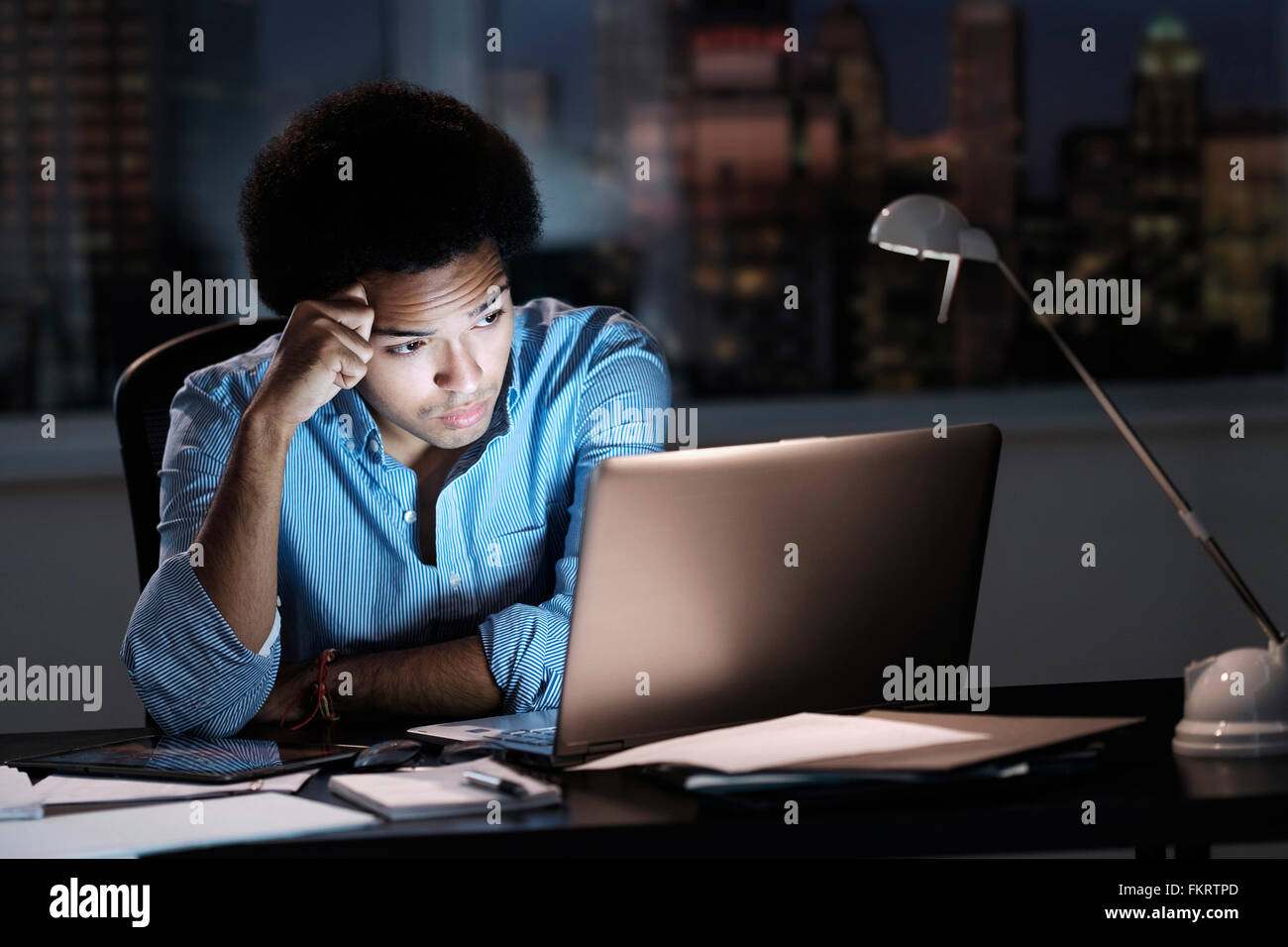 Working Late Office Stress High Resolution Stock Photography and Images ...