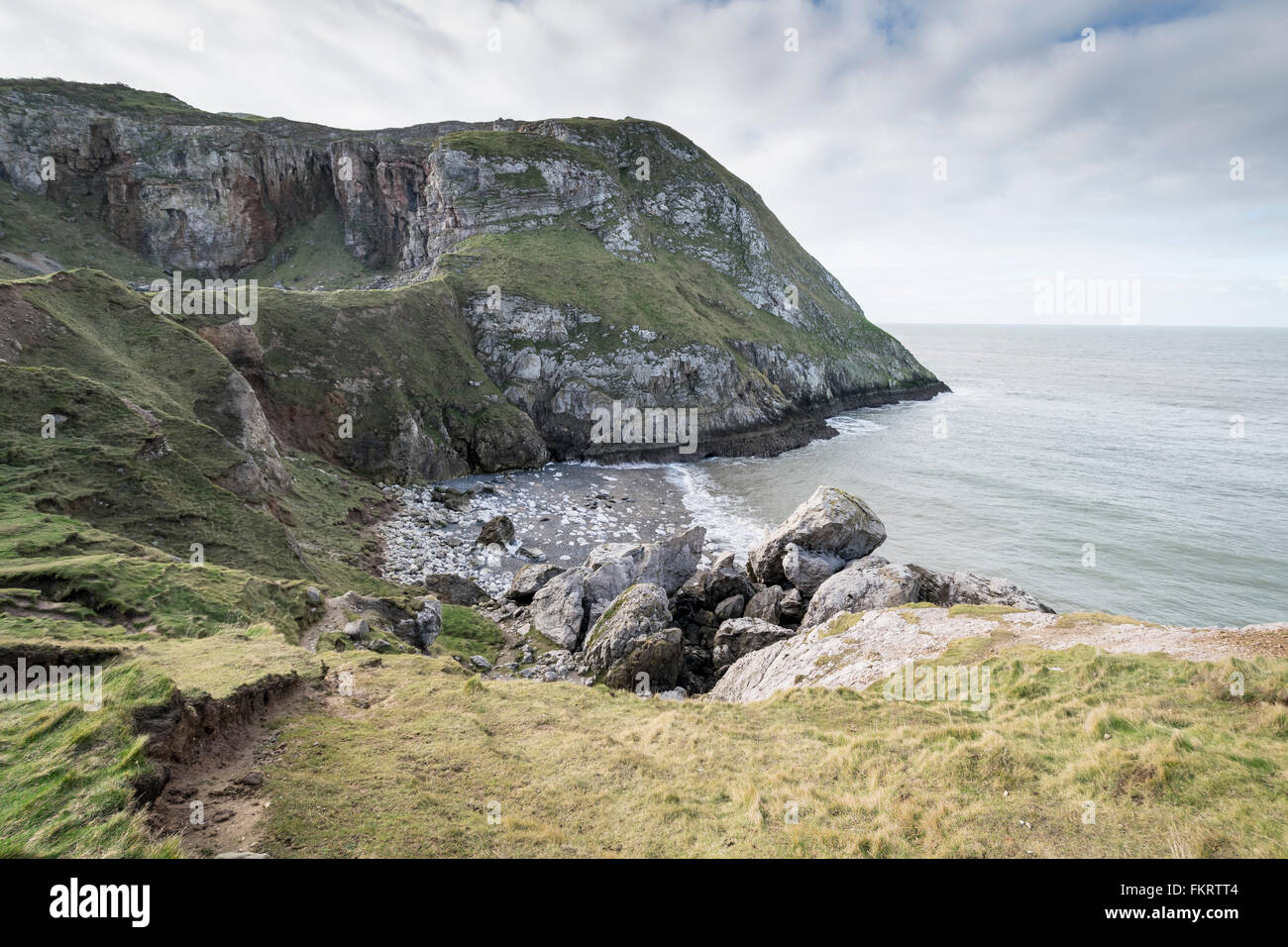 Little Ormes head at Penrhyn Bay North Wales overlooking Porth ...