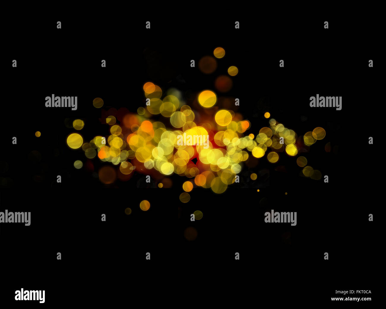 yellow light bokeh Stock Photo - Alamy