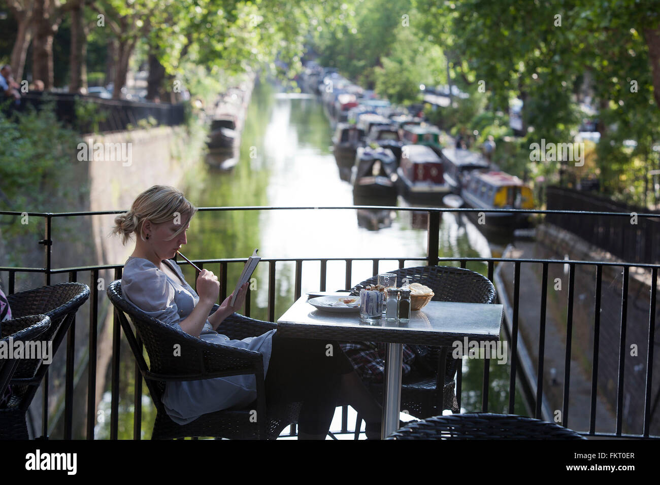 Cafe Laville on Regent's Canal at Little Venice,London Stock Photo - Alamy