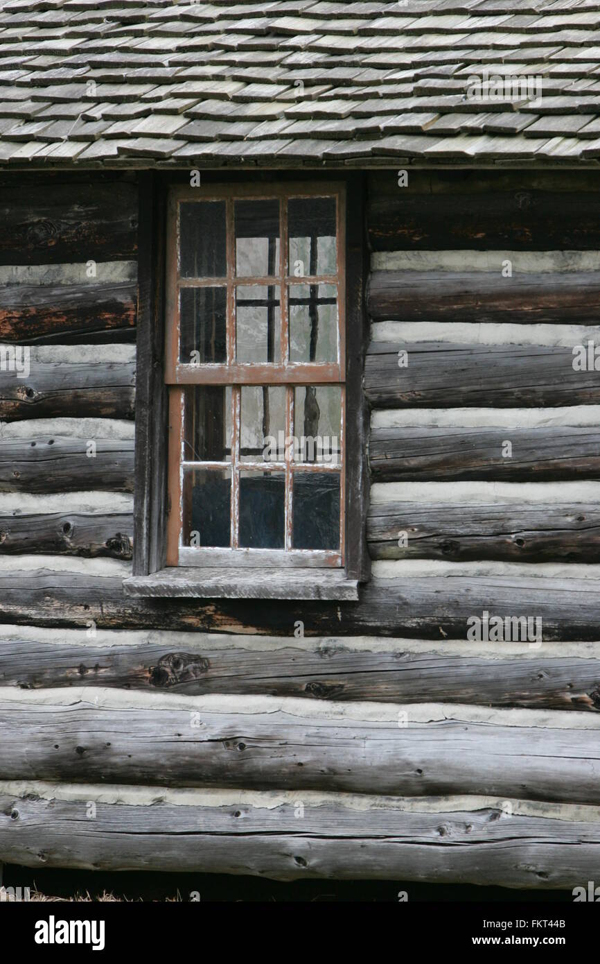 old window on old house Stock Photo - Alamy