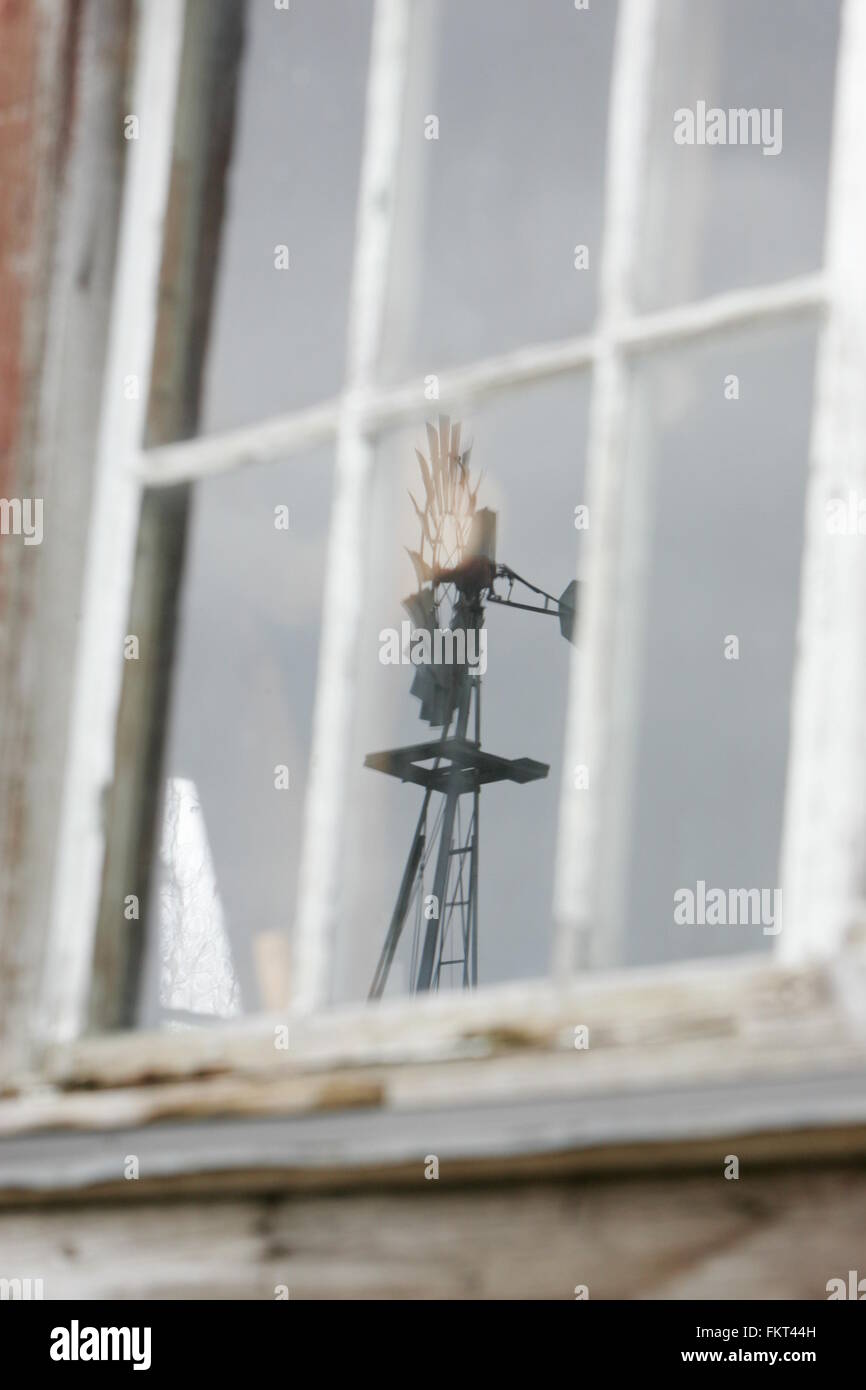 Windmill through window hi-res stock photography and images - Alamy