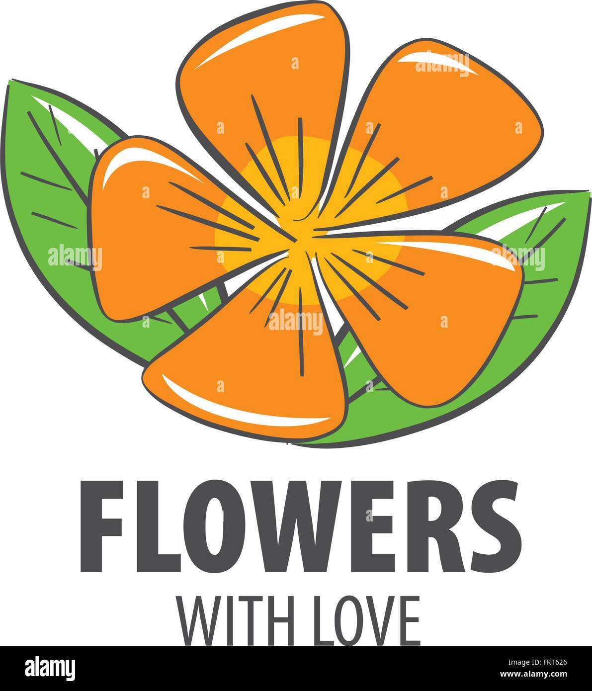 flower vector logo Stock Vector Image & Art - Alamy