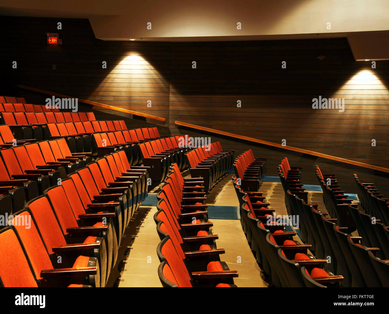 Empty chairs in movie theater Stock Photo - Alamy