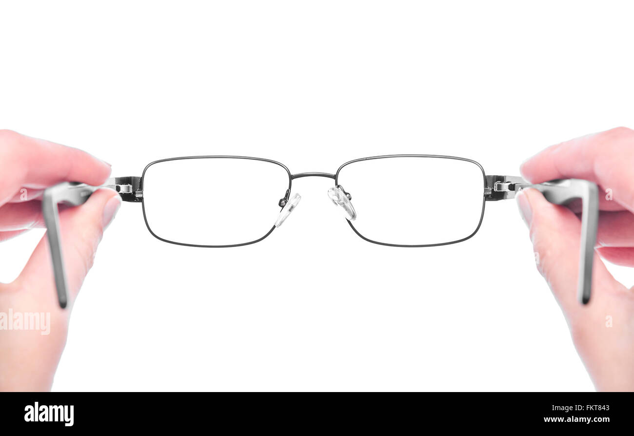 Glasses in hand Stock Photo - Alamy