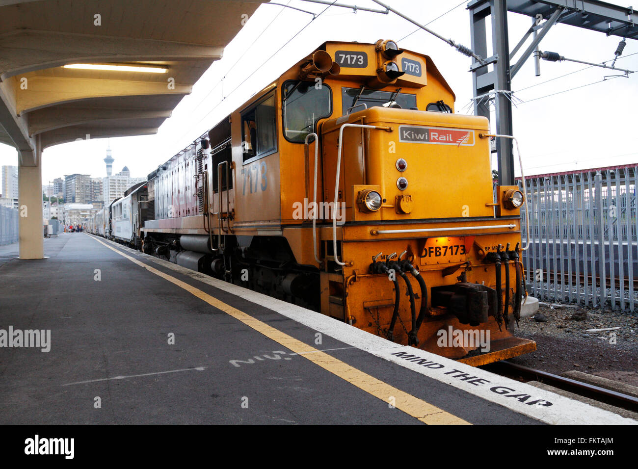 Northern Explorer Train at Strand Station in Auckland, New Zealand ...
