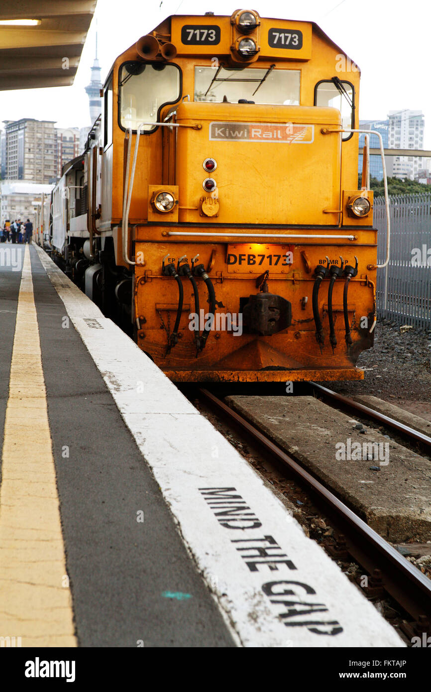 Northern Explorer Train at Strand Station in Auckland, New Zealand ...