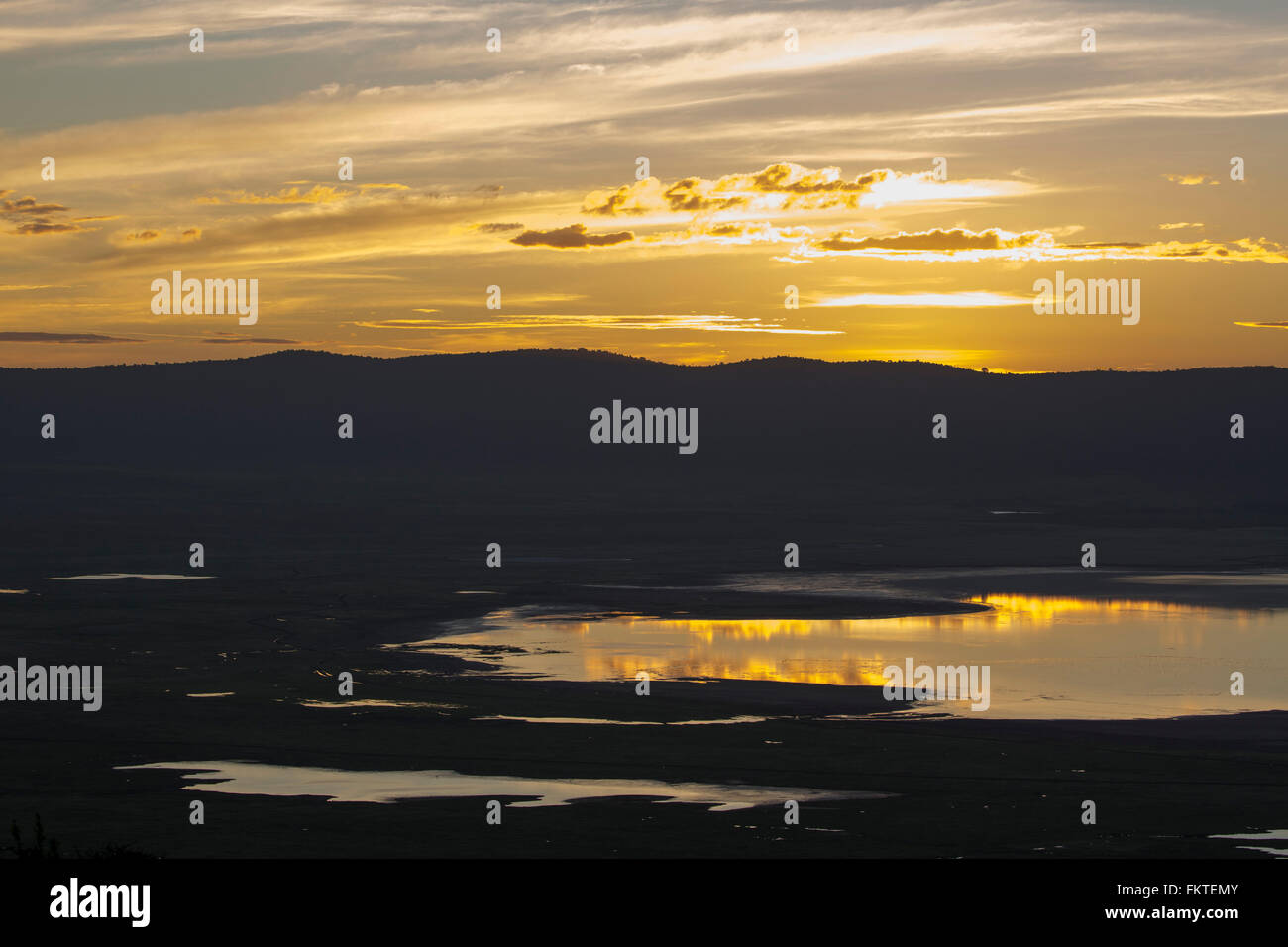 Sun Set golden sky Stock Photo - Alamy